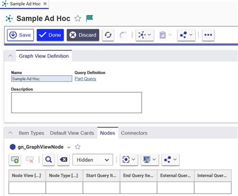 creating a query based graph view definition