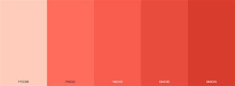 22 Attractive Red Monochromatic Color Palettes