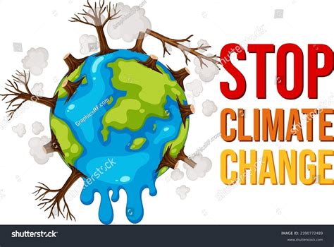 Cartoon Illustration Deforestation On Earth Due Stock Vector Royalty