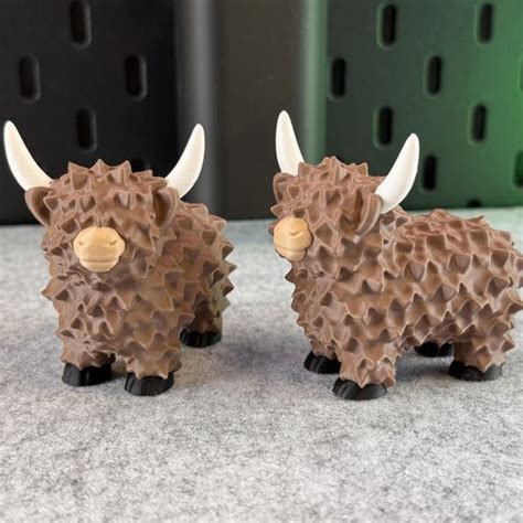 🐄 Highland Cow・free 3d File For 3d Printing・cults