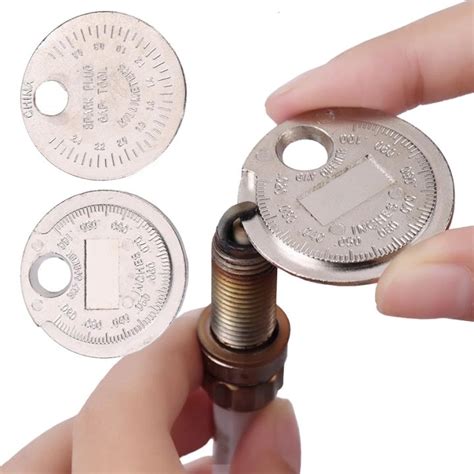 High Accuracy Car Spark Plug Gap Gauge Test Tool Measurement Coin Type