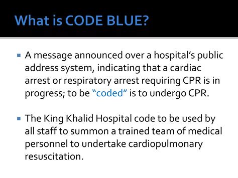 Code Blue Pptx