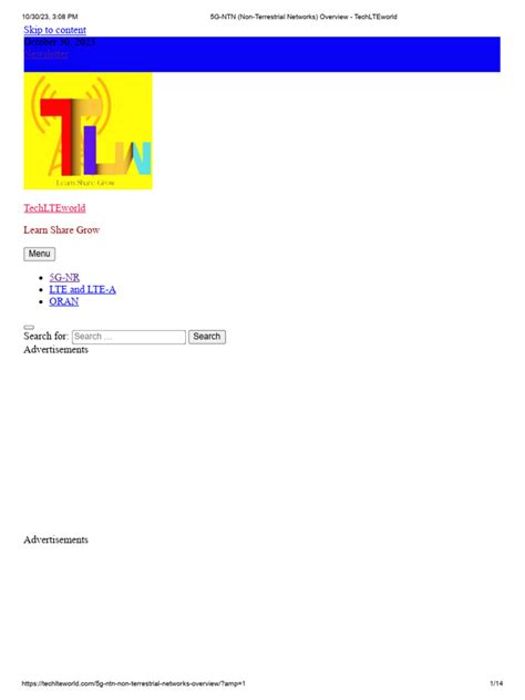 5g Ntn Non Terrestrial Networks Overview Pdf Internet Of Things