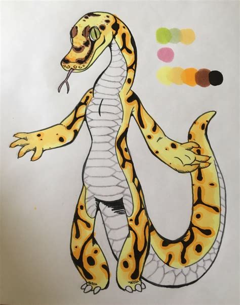 Anthro Arts And Crafts — Pastel Spider Python Girl Had Fun Making Her