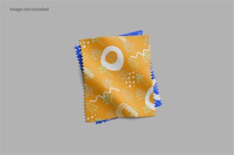 패브릭 디자인을 보여주는 패브릭 견본 모형 프리미엄 Psd 파일