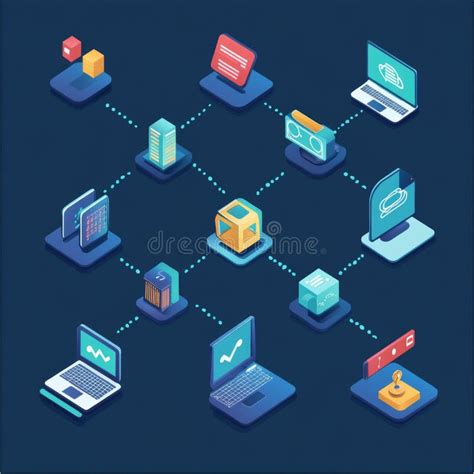 Isometric Flat 3d Vector Concept Of Cloud Computing And Data Storage Stock Illustration