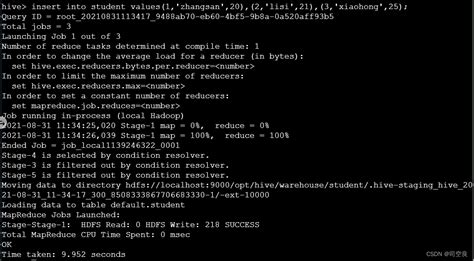 Hive的安装、配置与shell入门操作授权用户bee拥有数据库实例hivedb的所有权限 Csdn博客