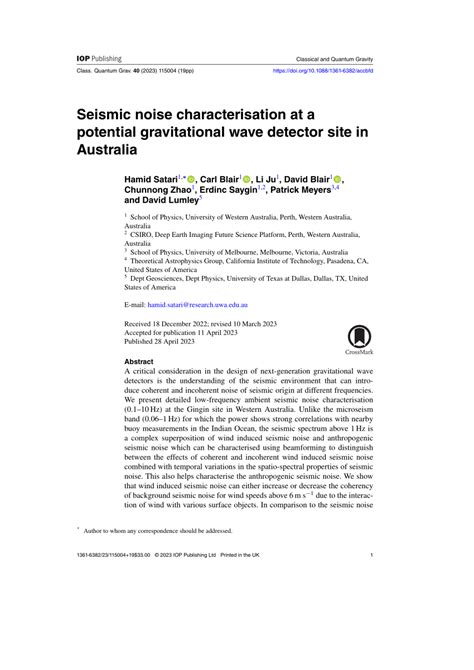 Seismic Noise Characterisation At A Potential Gravitational Wave Detector Site In Australia