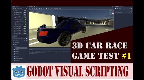 Godot Visual Scripting 3d Car Race Game Test 1 Youtube