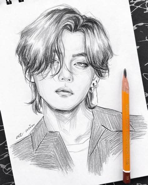 190 نقاشی بی تی اس Ideas To Save Today Bts Drawings Kpop Drawings