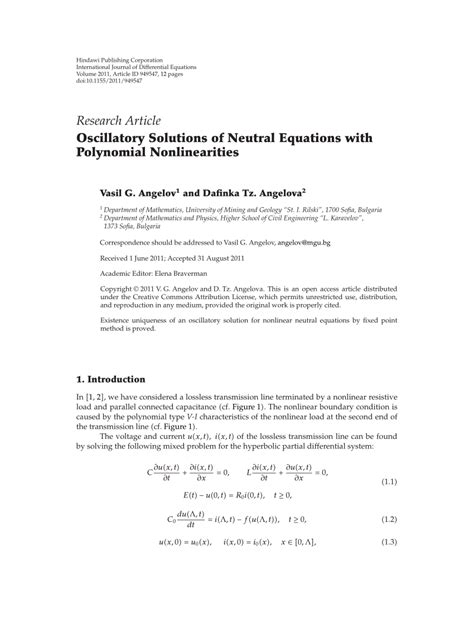 Pdf Oscillatory Solutions Of Neutral Equations With Polynomial Nonlinearities