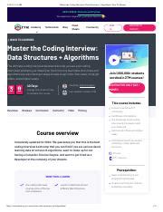 Master The Coding Interview Data Structures Algorithms For Course Hero