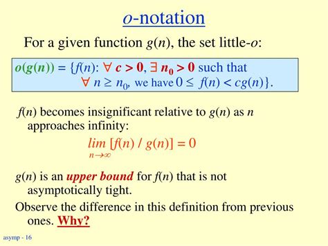 Ppt Asymptotic Notation Review Of Functions And Summations Powerpoint