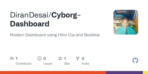 Github Dirandesaicyborg Dashboard Modern Dashboard Using Html Css And Bootstrp