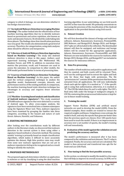 Machine Learning Approach To Learn And Detect Malware In Android Pdf