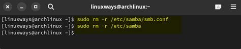 how to install and configure samba on arch linux linuxways