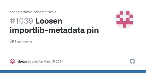 loosen importlib metadata pin · issue 1039 · schemathesis schemathesis · github