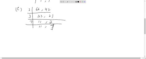 Solvedfind The Gcd And The Lcm For Each Of The Following Groups Of