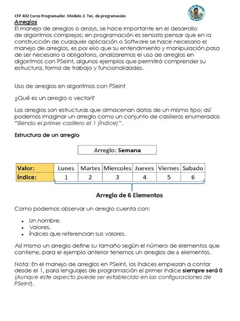 13 4 23 Arreglos En Pseint Teoria Pdf Programación De Computadoras Algoritmos