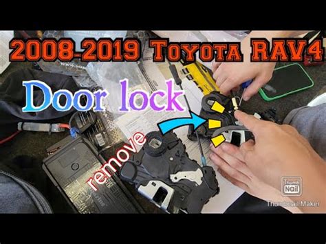 2008 2019 Toyota Rav4 How To Remove Door Panel Install Door Lock Motor