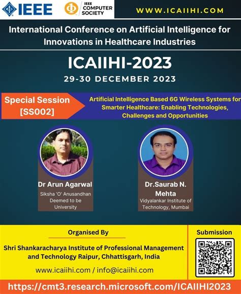 Ai Conferences Iot Innovation Healthcare 6g Saurabh N Mehta