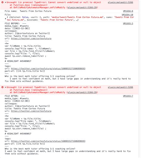 Using Templater To Automatically Remove Tabs From Files Imported By Readwise So That Note