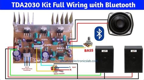 Tda2030 Amplifier Kit Wiring With Bluetooth Total Information In Hindi Electronic Circuit