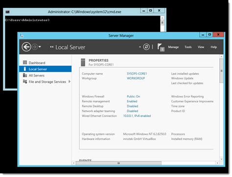 Windows Server Core Windows Server Avec Gui Et Minimal Server Interface Minshell
