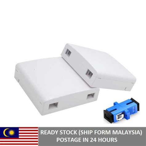 2 Ports Fiber Wall Socket 2 Port Ftth Fiber Optic Terminal Box Junction Box Fiber Optic Wall