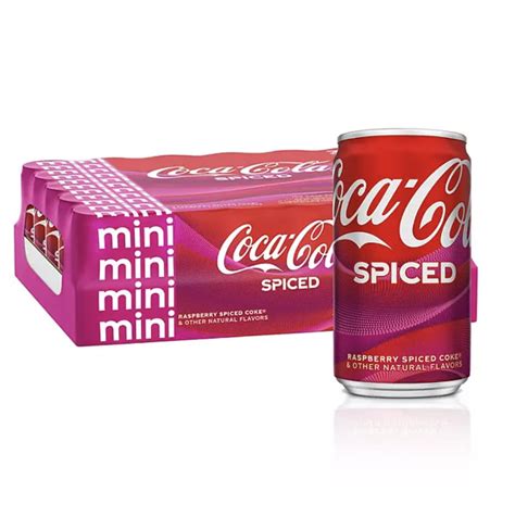 3 Sets 10 Coke Cola Spiced Raspberry Mini Can Soft Drink