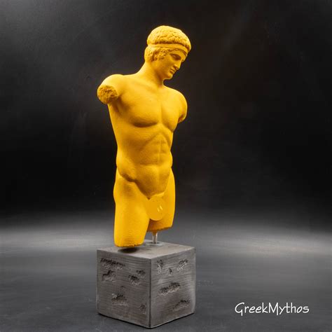 Male Nude Body Statue Ancient Greek Naked Youth Torso Museum Replica