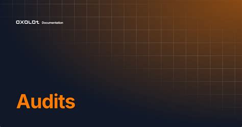 Audits Documentation