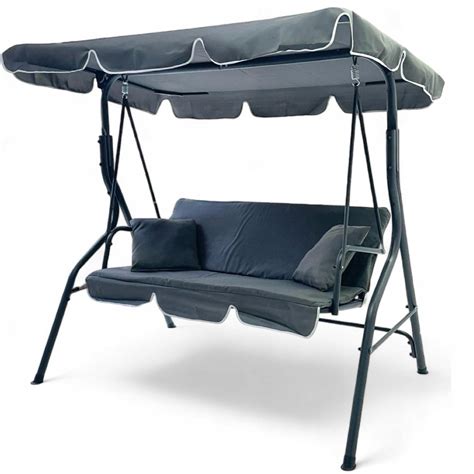 ᐉ Садова гойдалка Idealgarden Mas 4003a 3 х місна Графітовий 17174552 • Краща ціна в Києві