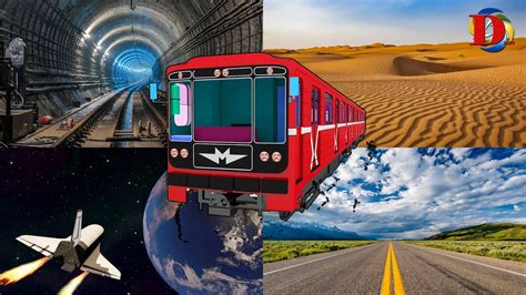 Городской транспорт для детей Машинки для малышей Развивающее видео про машинки и поезда 2