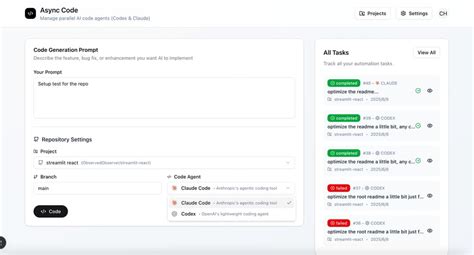 Async Code Agent Codex Ui 스타일로 Claude Code까지 사용할 수 있는 코드 에이전트 프로젝트 읽을거리and정보공유 파이토치 한국 사용자 모임