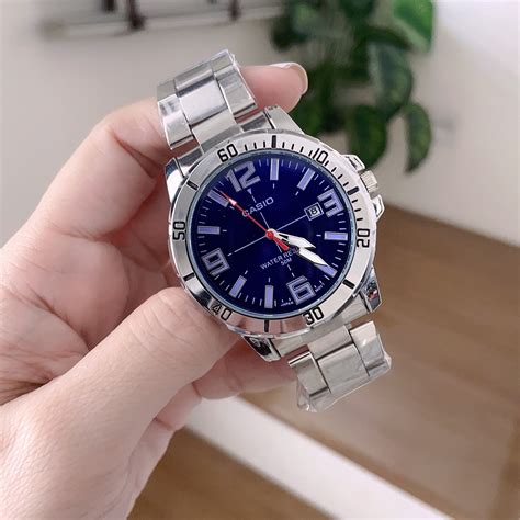 นาฬิกา Casio ใหม่ล่าสุด นาฬิกาข้อมือผู้ชาย รุ่นใหม่ เรียบหรู สวยดูดี เลสหนา สายสแตนเลสนาฬิกาใส่