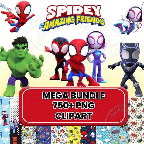 Spidey And His Amazing Friends Clipart Etsy