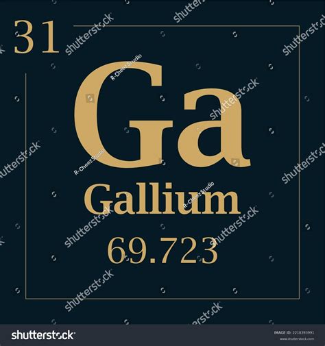 Symbol Element Gallium Atomic Mass Number Stock Vector Royalty Free 2218393991 Shutterstock