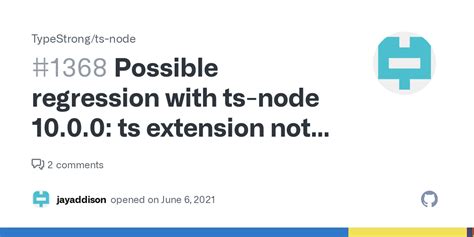 Possible Regression With Ts Node 1000 Ts Extension Not Registered