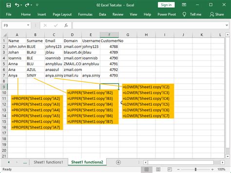 Text In Excel