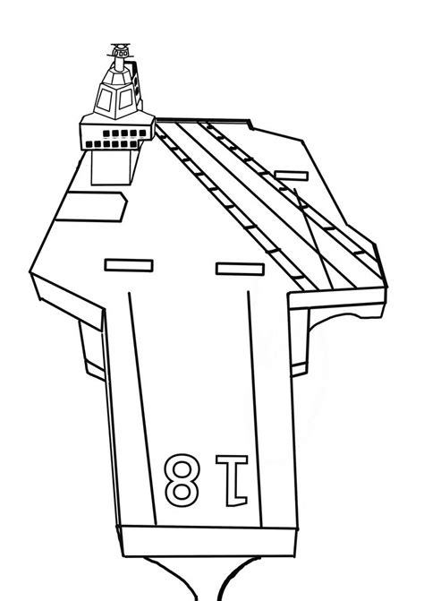 航空母舰简笔画9张 几塔之家