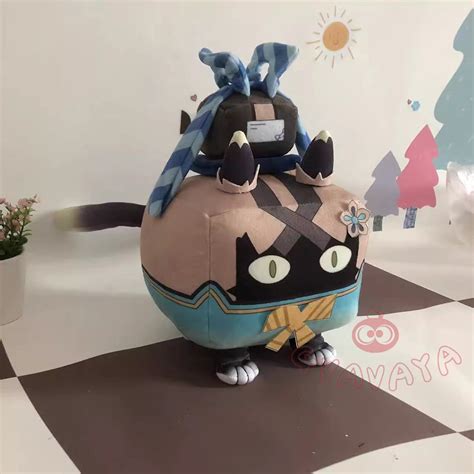 Gvavaya Game Cosplay Genshin Impact Kirara Cat Box Plush 30cm Height