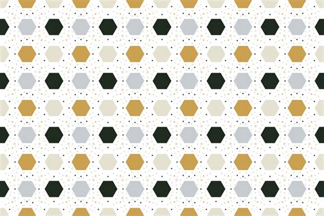 Modern Geometry Shapes Seamless Pattern It Consists Of A Polyhedron Such As A Circle Square