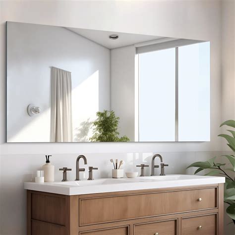 Ciliber Frameless Mirror 30x60 Inch Large Bathroom Mirrors