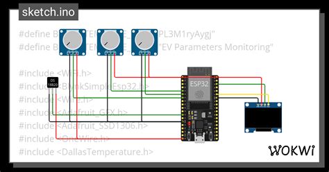 Ev Parameters Monitoring Wokwi Esp32 Stm32 Arduino Simulator