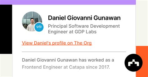 daniel giovanni gunawan principal software development engineer at gdp labs the org