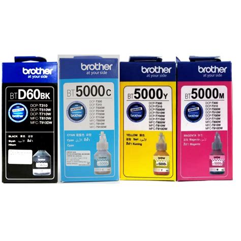 Brother Btd60bk Bt5000c Bt5000y Bt5000m Original Ink Bottle Texmax Qatar