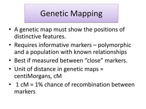 Gene Mapping Methods Pptx