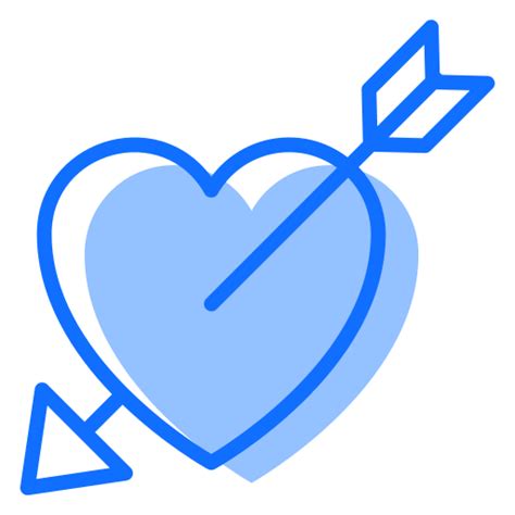 Cupid Arrow Generic Blue Icon
