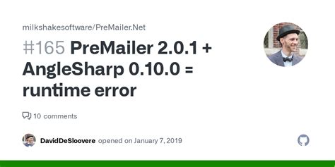 PreMailer 2 0 1 AngleSharp 0 10 0 Runtime Error Issue 165